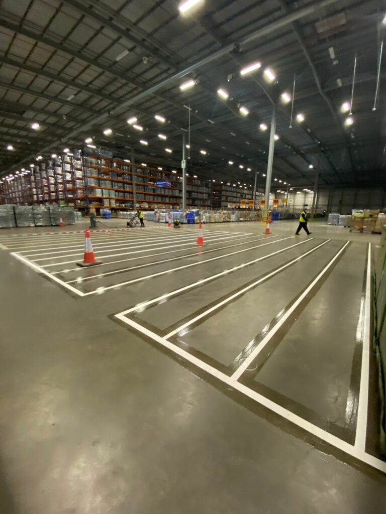 Pallet Grid System - UV Line Marking